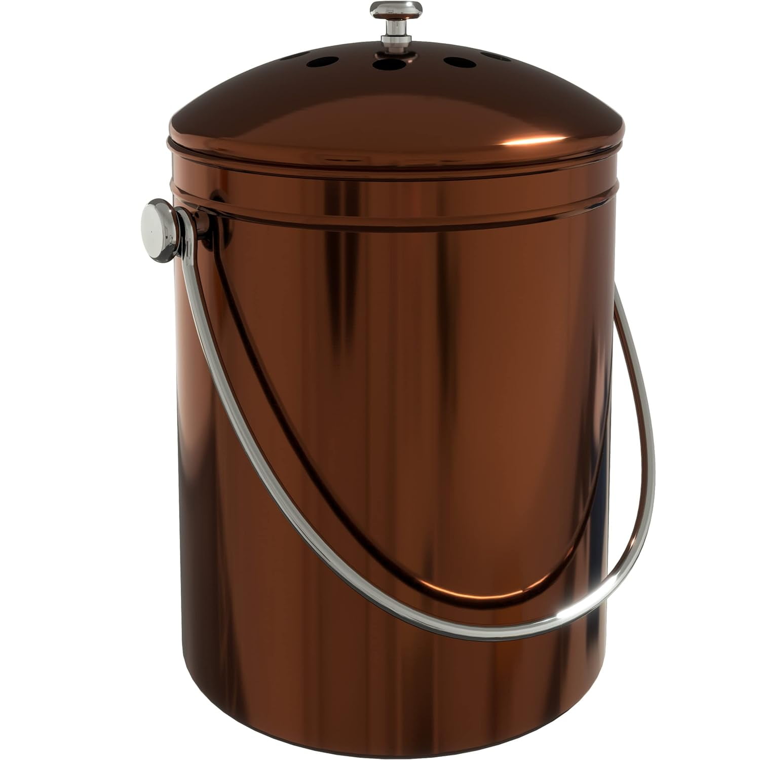 Compost Bin for Kitchen Countertop, 1.3 Gallon Compost Bucket for ...