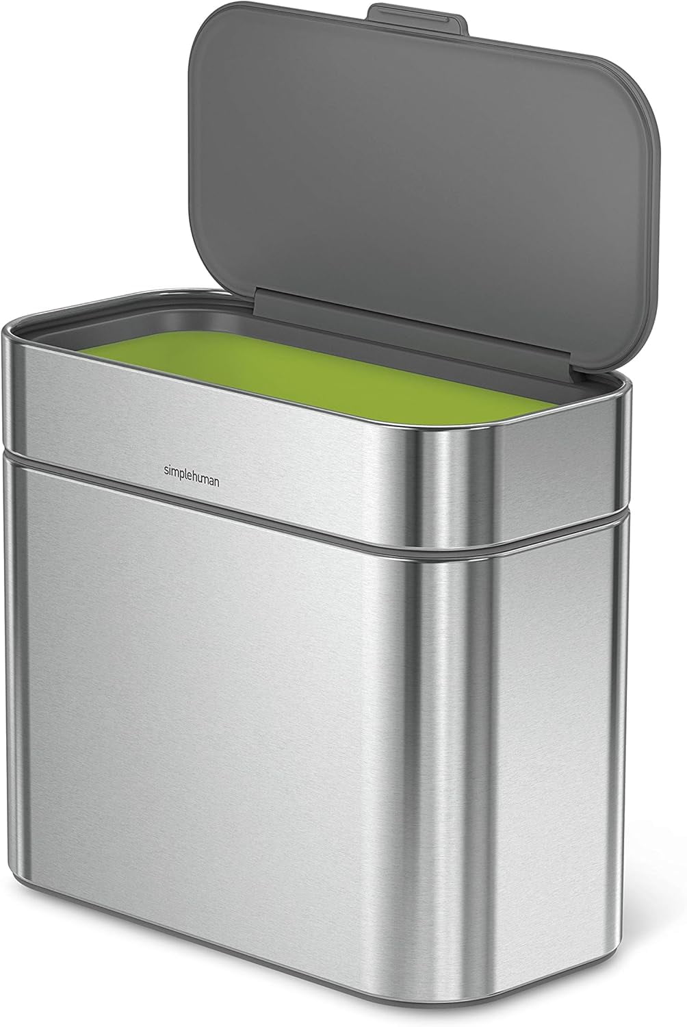 Compost Caddy Countertop Bin with Detachable Lid 4 Liter Stainless ...