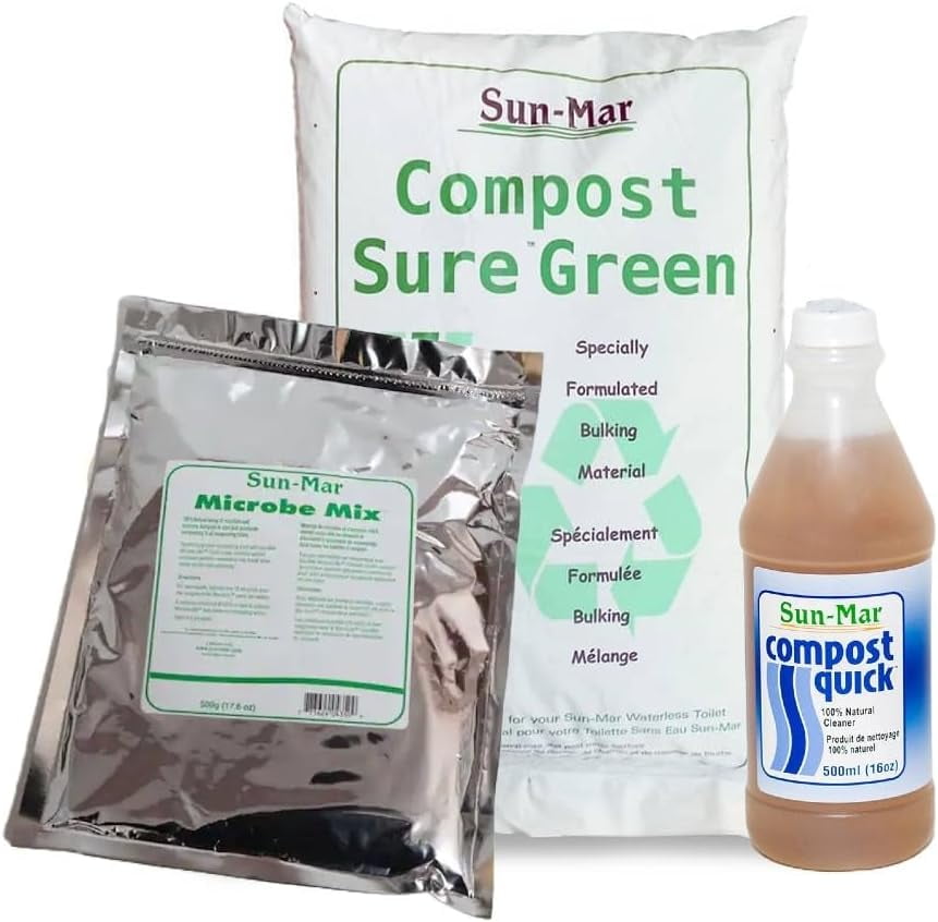 Compost Kit: Compost Sure and Microbe Mix and Compost Quick Cleaner ...