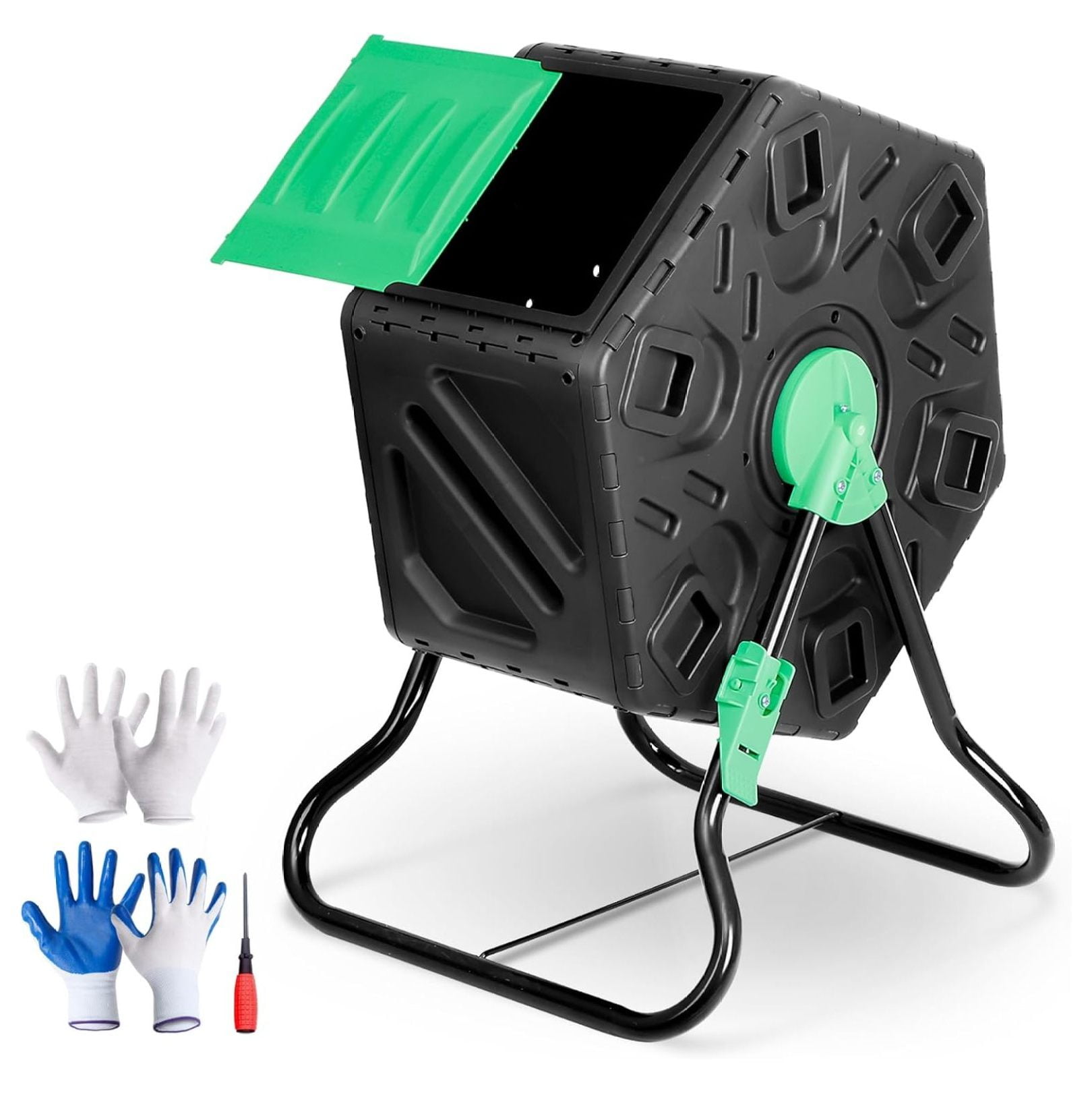 Compost Single Chamber – Easy-Turn Composter Outdoor for Fast ...