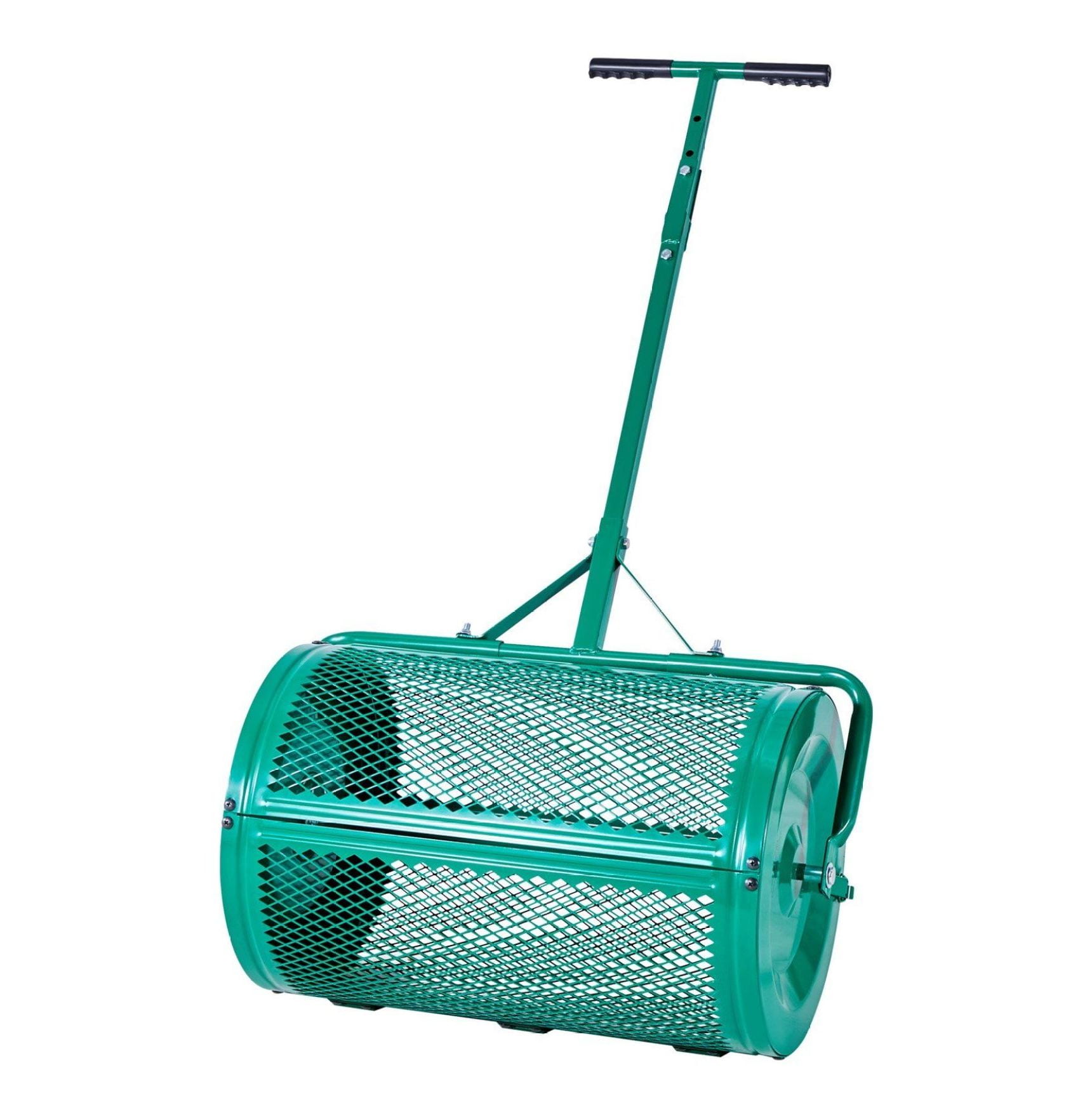 Compost Spreader 24 Inch - Peat Moss Spreader with Push/Tow Handle ...