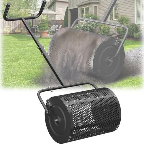 Compost Spreader, Peat Moss Spreader with Adjustable U-Shaped Handle ...