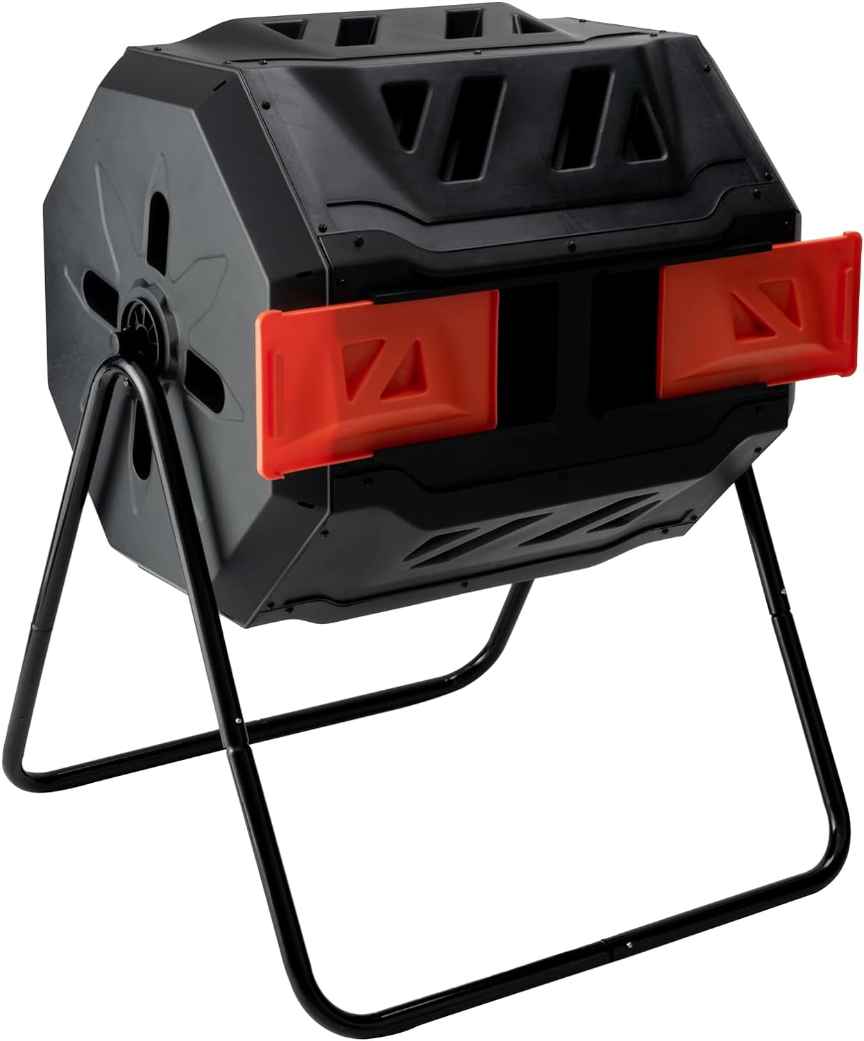 Compost Tumbler Outdoor for Home, Composter Bin, 43-Gallon, Orange ...