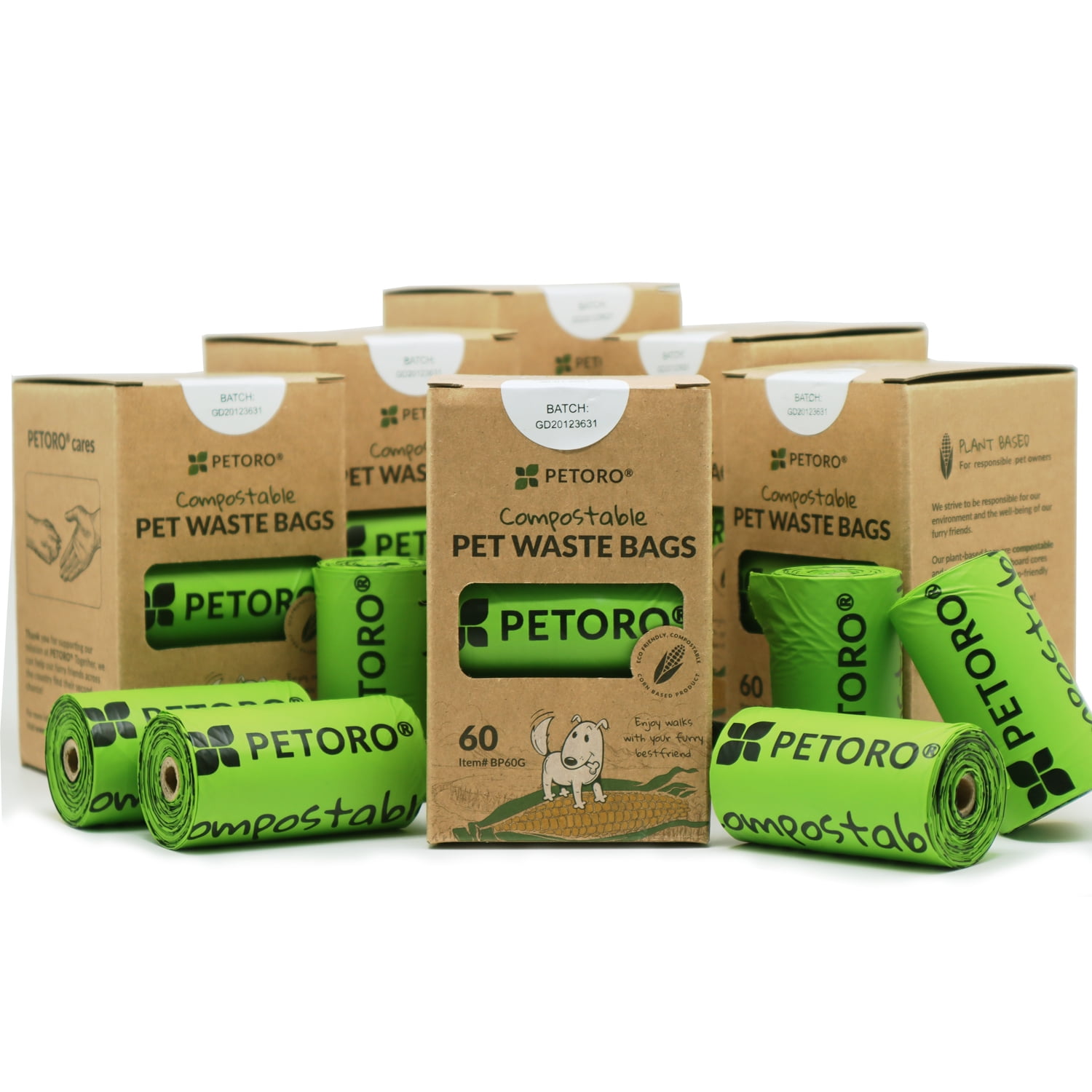 Compostable Dog Poop Bags, Plant Based Pet Waste Bags, Eco-Friendly ...