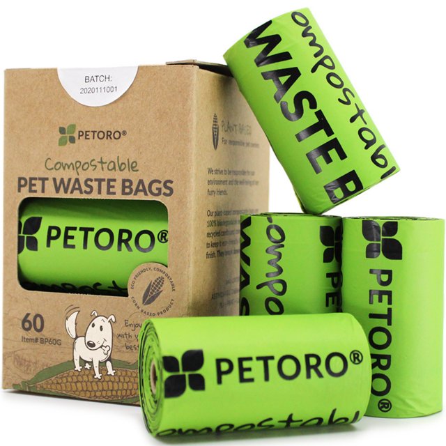 Compostable Dog Poop Bags Plant Based Pet Waste Bags, Eco-Friendly ...