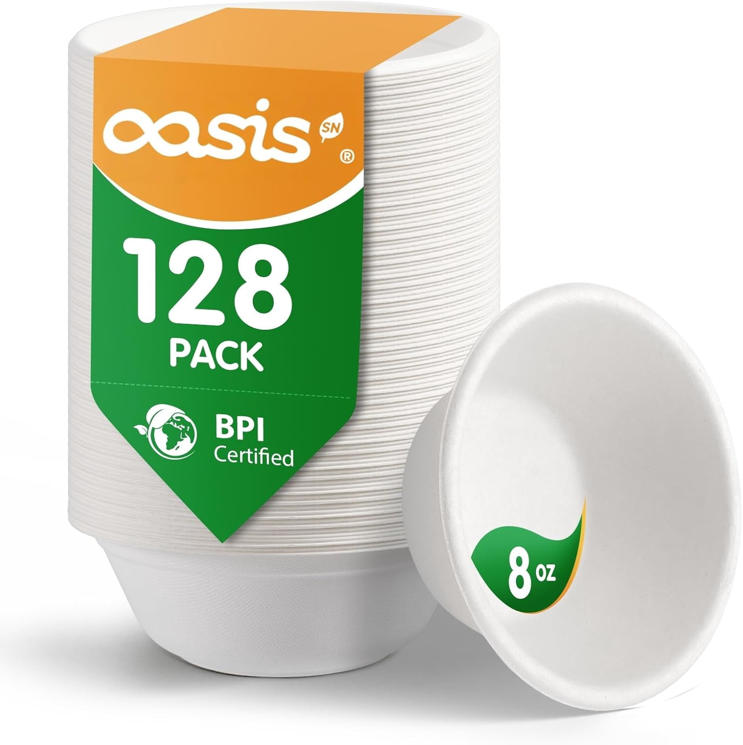 Compostable Paper Bowls, Heavy-Duty Biodegradable Disposable Bowls Made ...