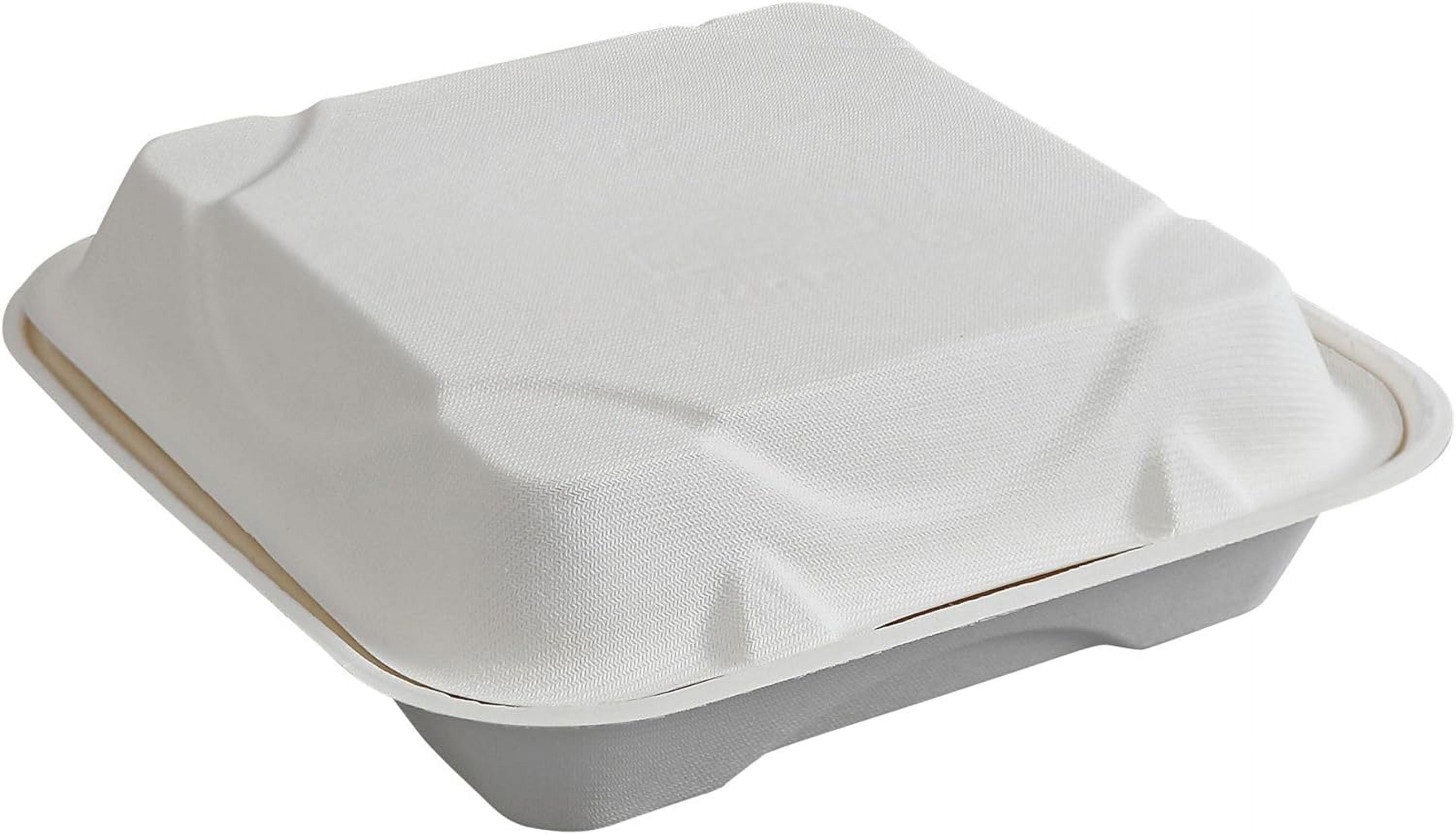 Compostable Vanguard 9" Clamshell To Go Containers, Case of 200, Square ...