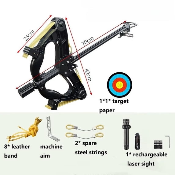 Compound Bow 60LBS Slingshot Laser Bow Set fun outdoor shooting steel ...