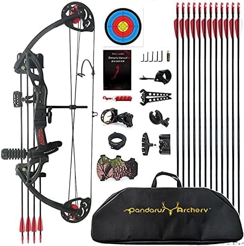 PANDARUS Compound Bow Archery Kit, 19-28" Draw Length, Pink - Walmart.com