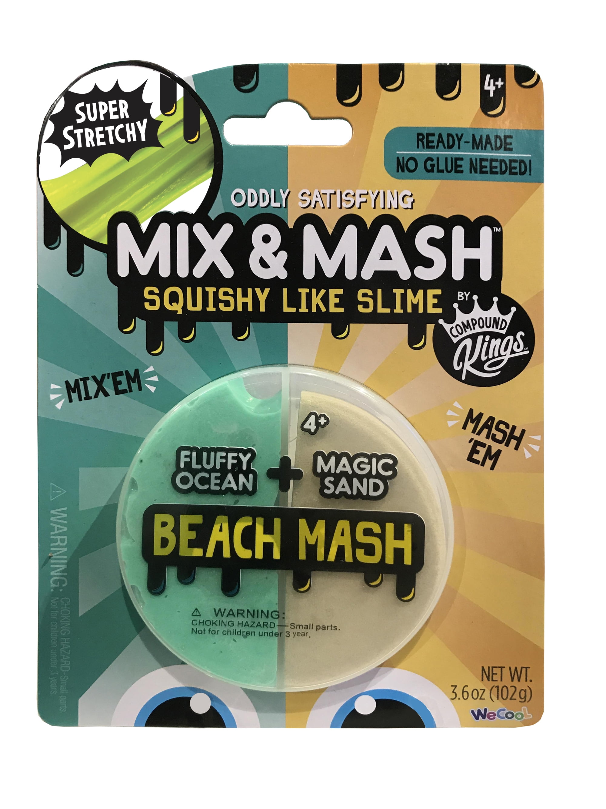 Compound Kings Mix & Mash Unicorn Beach Confetti Disc Slime Assortment ...