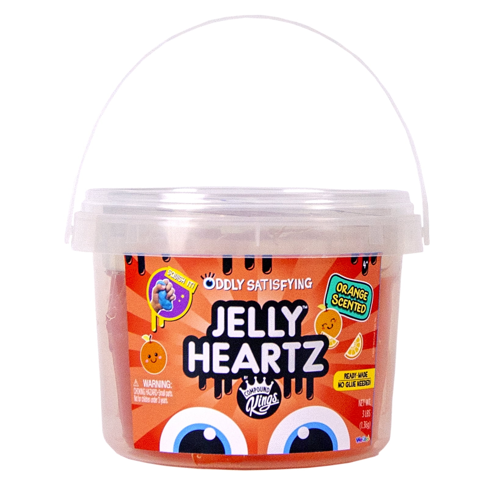Compound Kings WeCool Toys Inc. Jelly Heartz Orange Bucket - Walmart.com