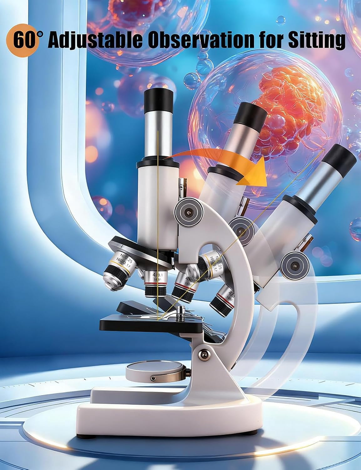 Compound Microscope for Adults & Kids - 40X-2000X High-Power Biological ...