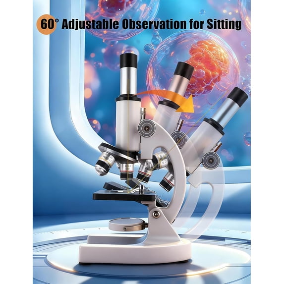 Compound Microscope for Adults & Kids - 40X-2000X High-Power Biological ...