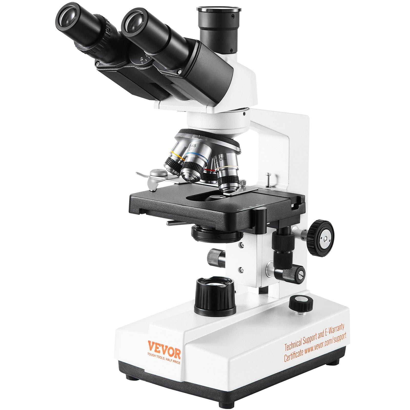 Compound Trinocular Microscope, External Interface, 40X-5000X ...