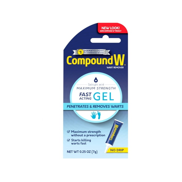 Compound W Maximum Strength Wart Removing Treatment, Fast-Acting Gel ...