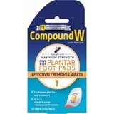 Compound W Strength Foot Pads for Plantar Warts, 20 Count - Walmart.com