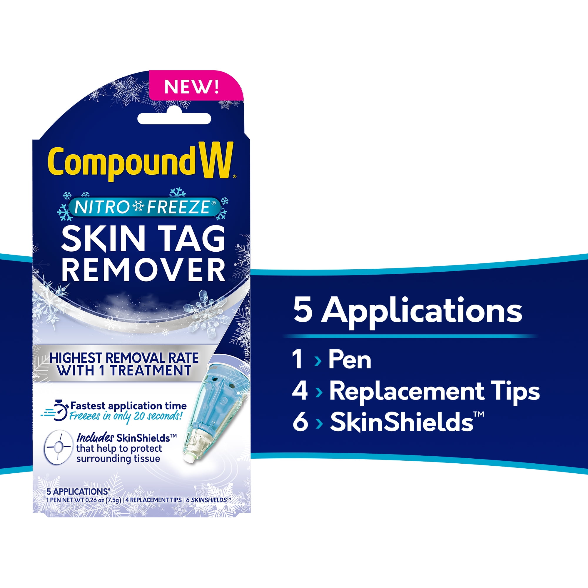 Compound W Nitrofreeze Skin Tag Remover, FDA Approved with 1 Skin Tag ...