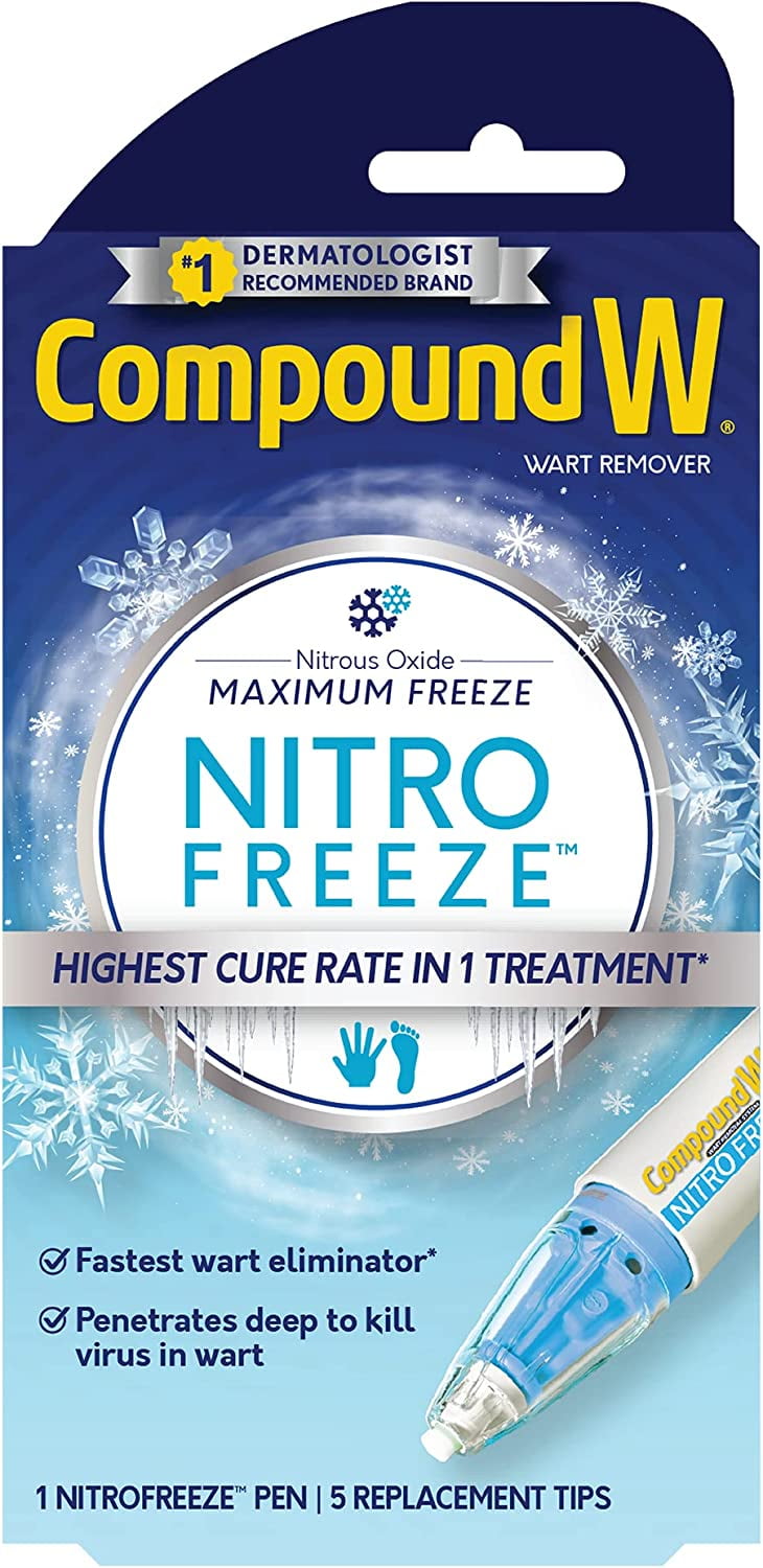 Compound W NitroFreeze Wart Removal Pen 1 Ct with 5 Replaceable Tips ...