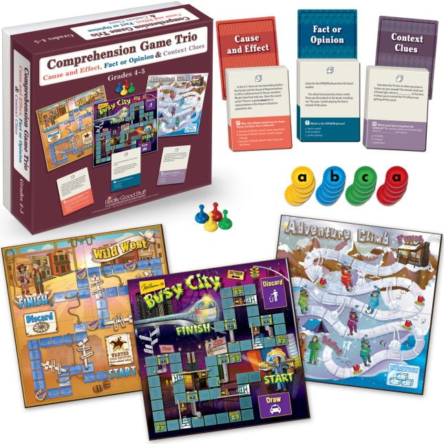 Comprehension Game Trio: Cause And Effect, Fact Or Opinion and Context ...