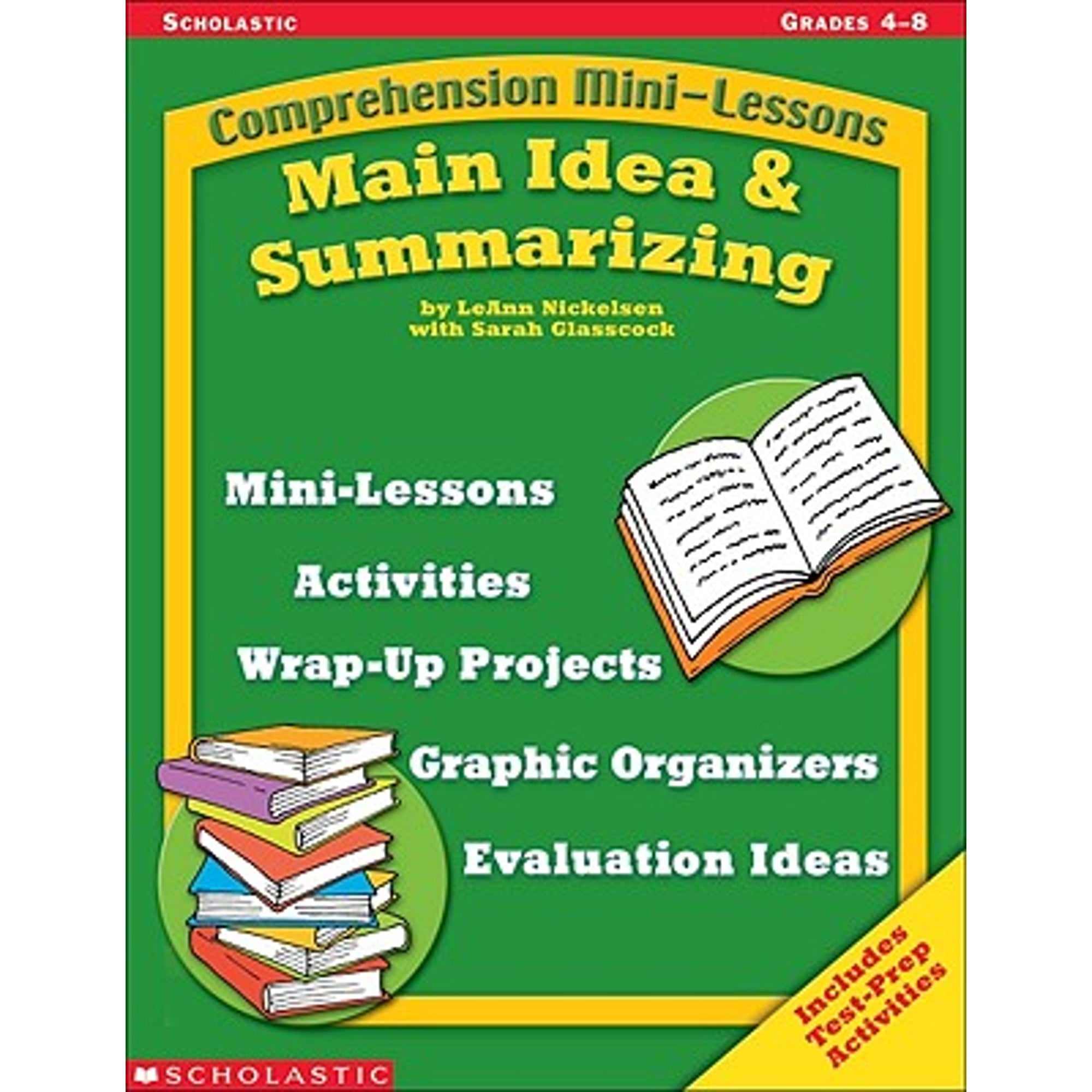 Comprehension Mini-Lessons: Main Idea & Summarizing - Walmart.com