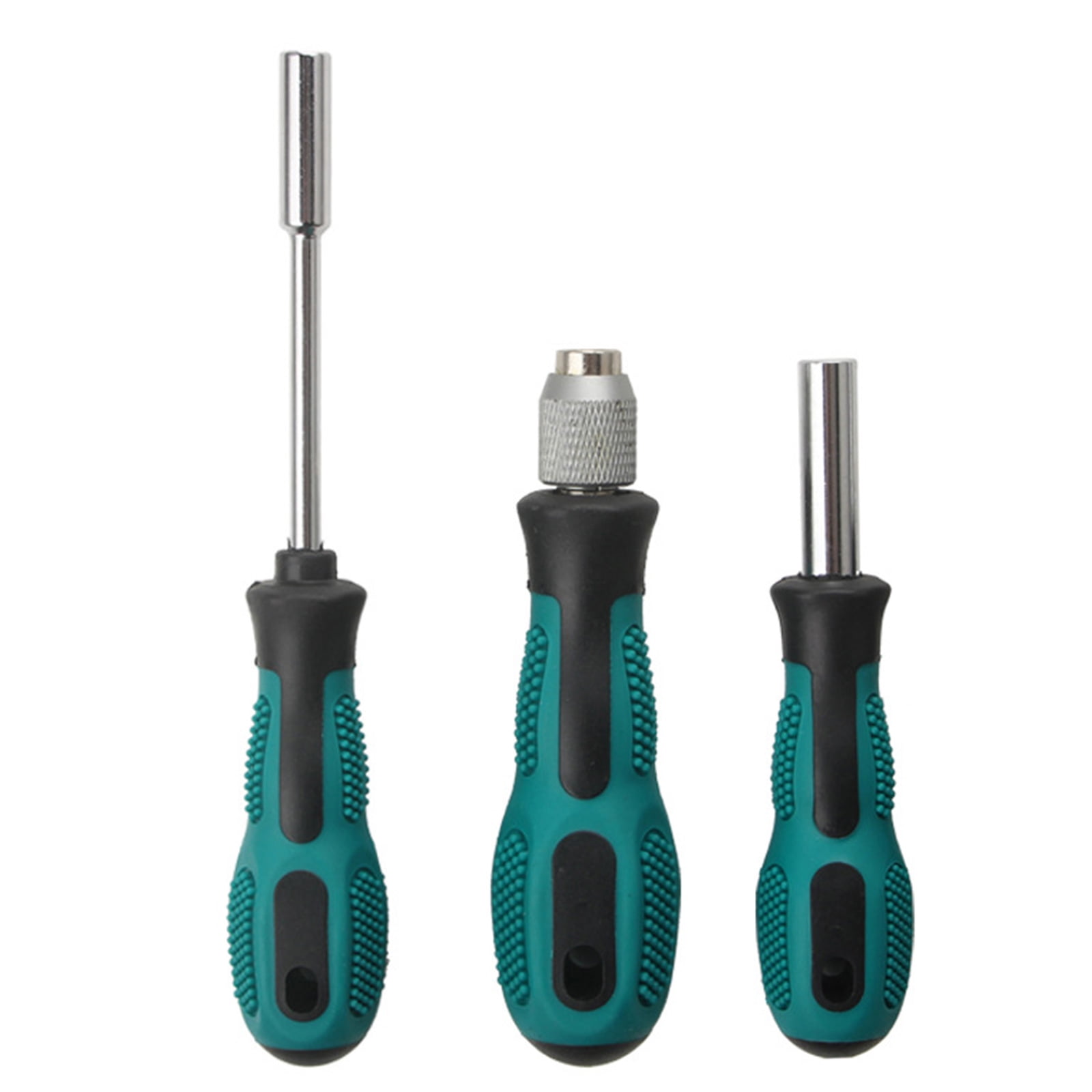 Comprehensive 3 Piece 1/4Inch Hex Screwdriver Bit Holder Set with Quick ...