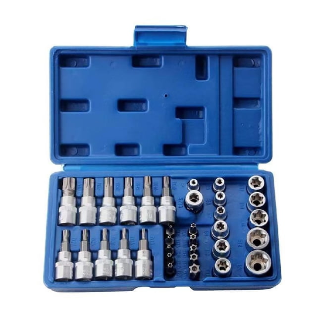 Comprehensive 34Piece Star Socket Set for Mechanical Assembly Home ...