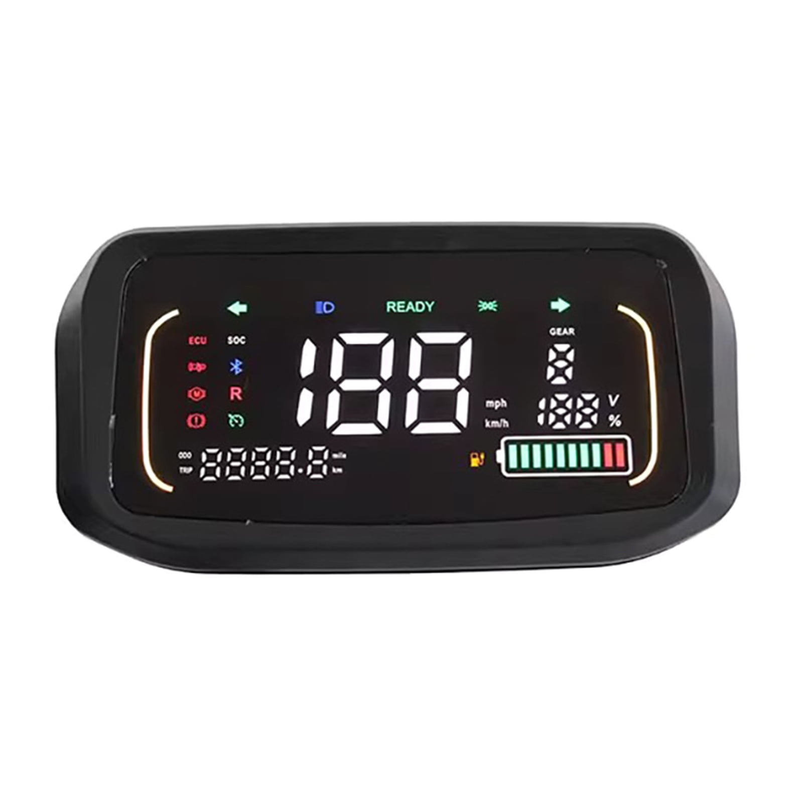 Comprehensive 48V-72V N7 Electric Bike Dashboard Speed Control Panel With Fault Warning Travel ...