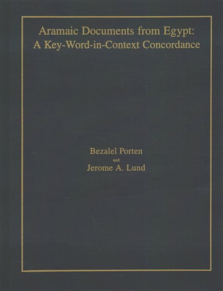 Pre-Owned Comprehensive Aramaic Lexicon Project: Aramaic Documents from Egypt: A Key-Word-in ...
