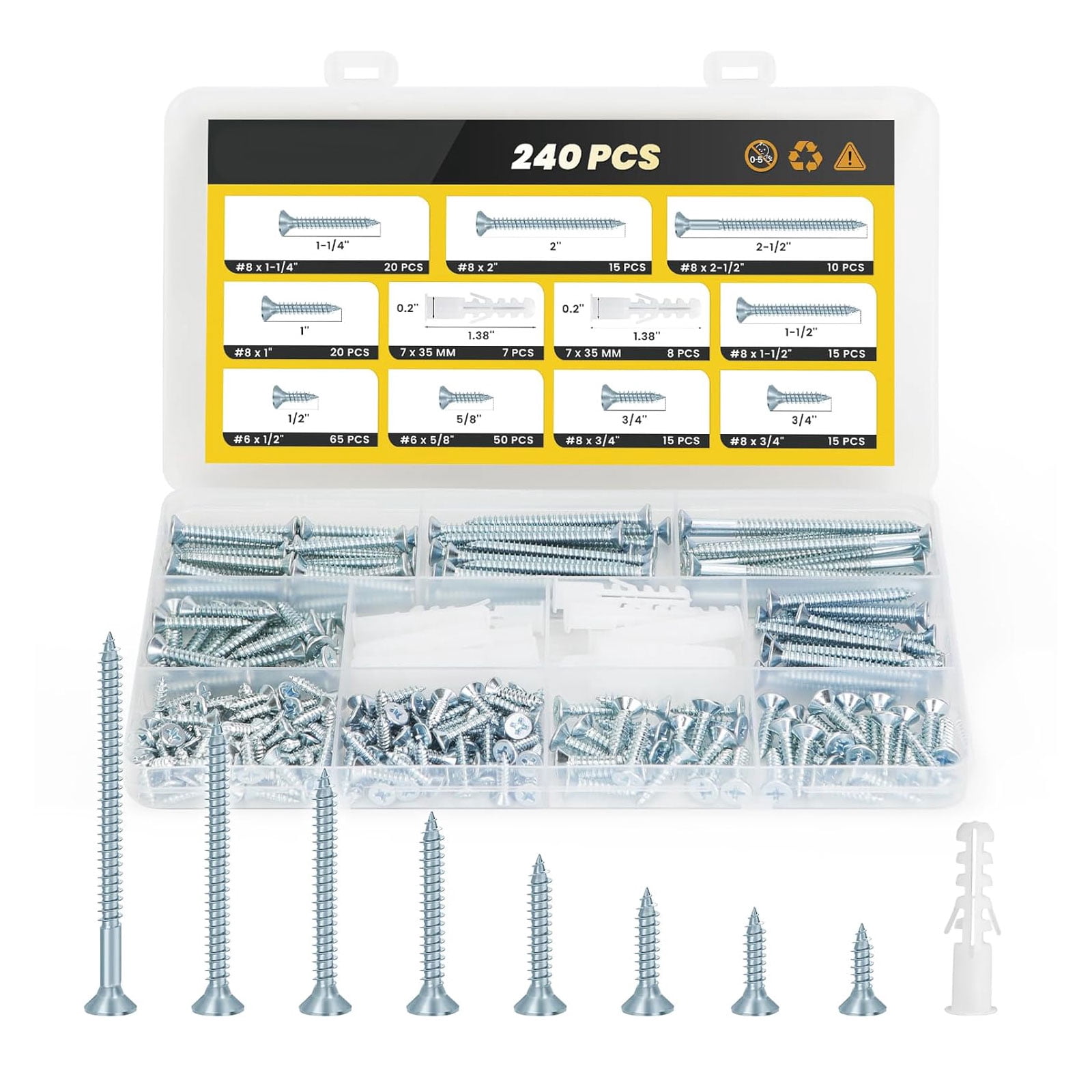 Comprehensive Countersunk Screws Collection For General Construction ...