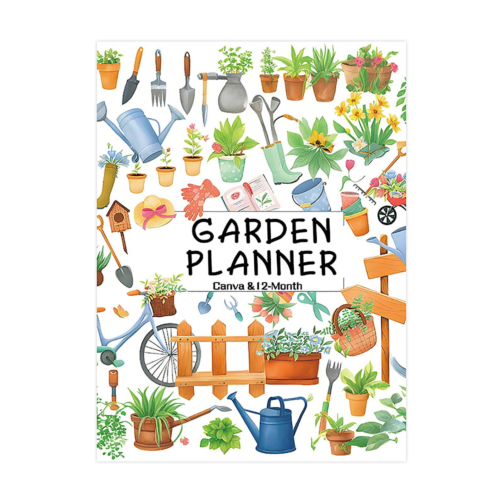 Comprehensive Garden Planner with 12-Month Calendar, Gardening Tools ...