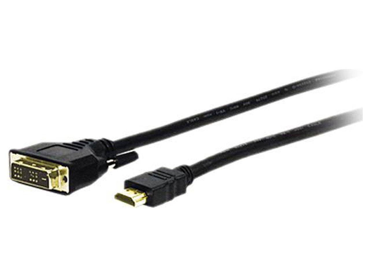 Comprehensive HD-DVI-6ST 6 ft. Black Connector Type 1: HDMI Male ...
