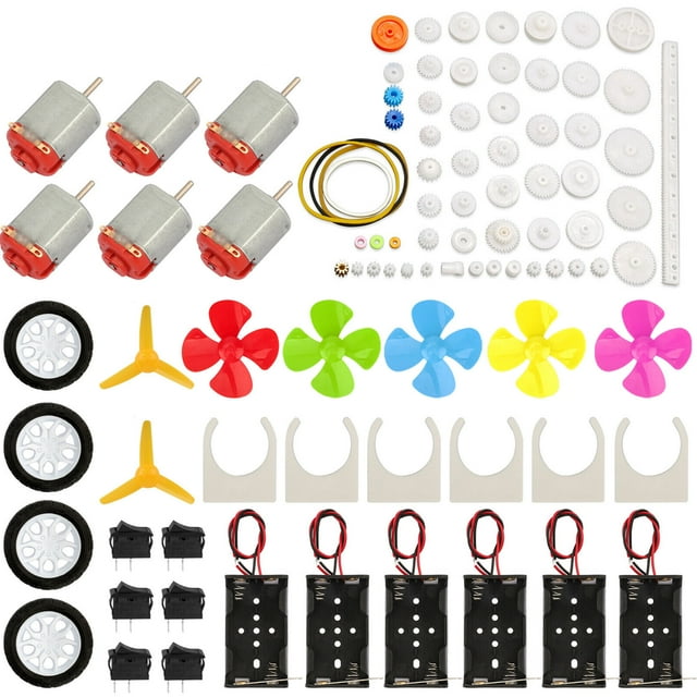 Comprehensive Motor Kit Colorful Shaft Propellers, DC Motor, for DIY ...