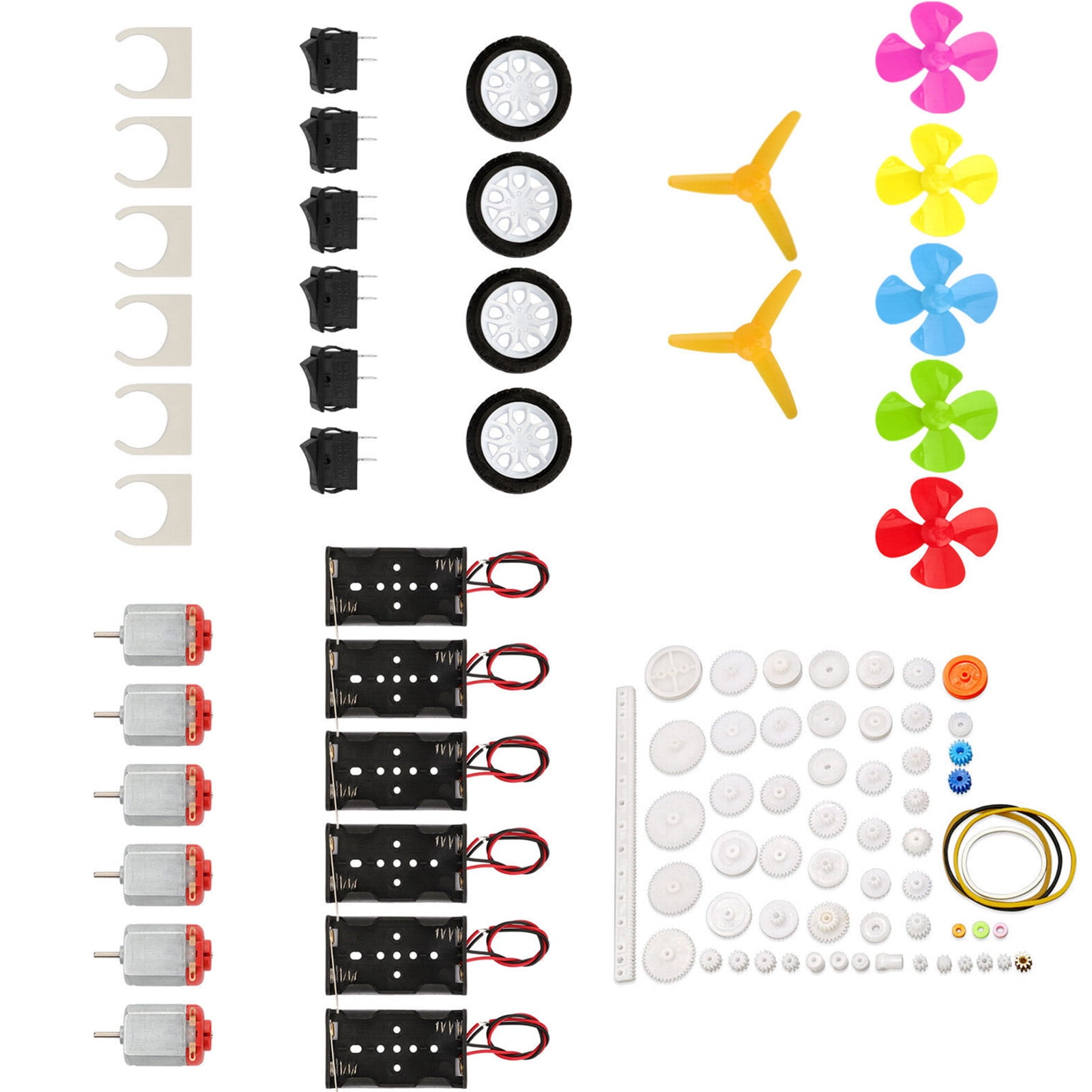 Comprehensive Motor Kit with Colorful Propellers for Educational STEM ...