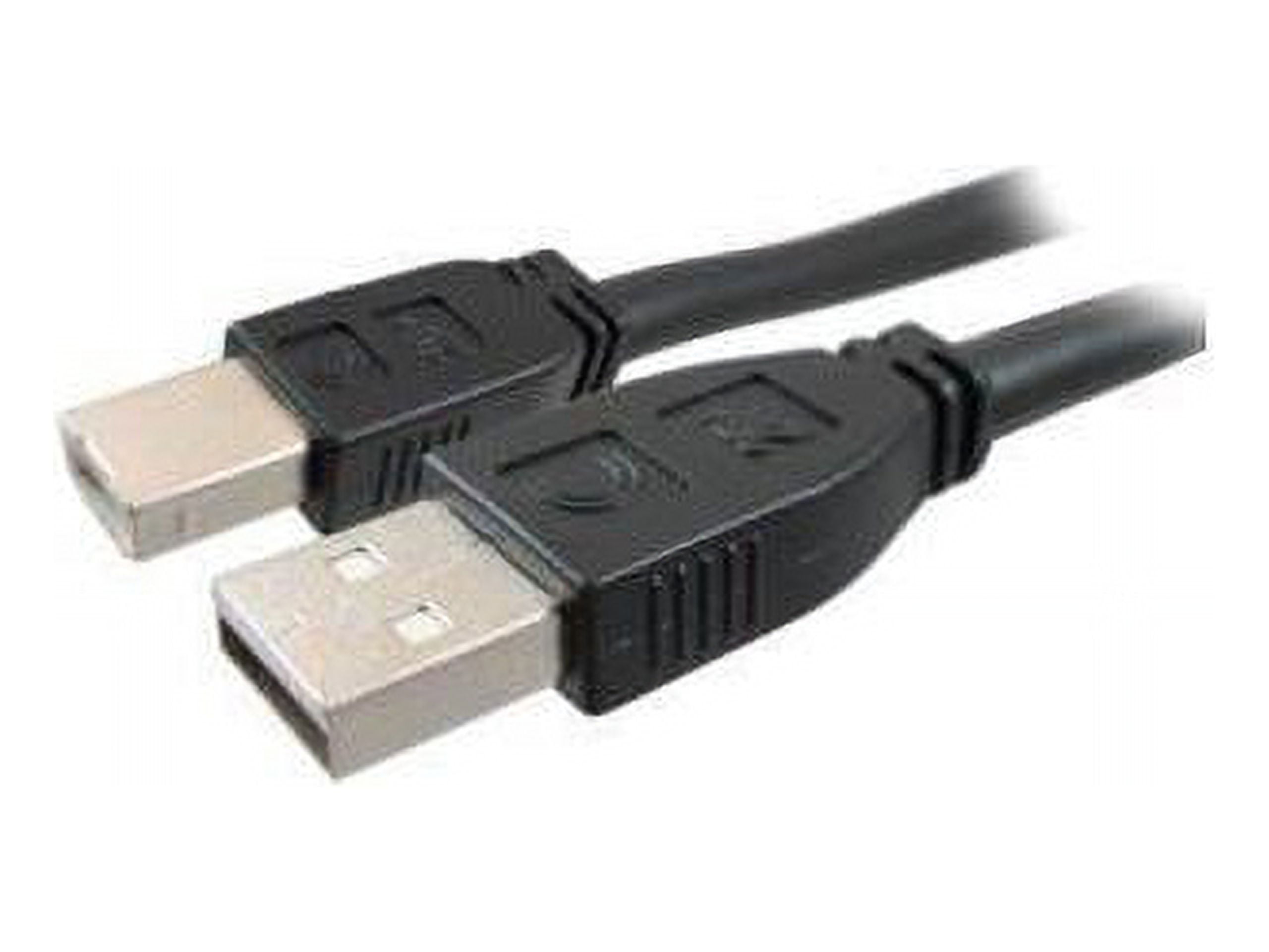 Comprehensive USB2-AB-35PROAP Black Pro AV / IT Active Plenum USB A Male to B Male Cable 35ft ...