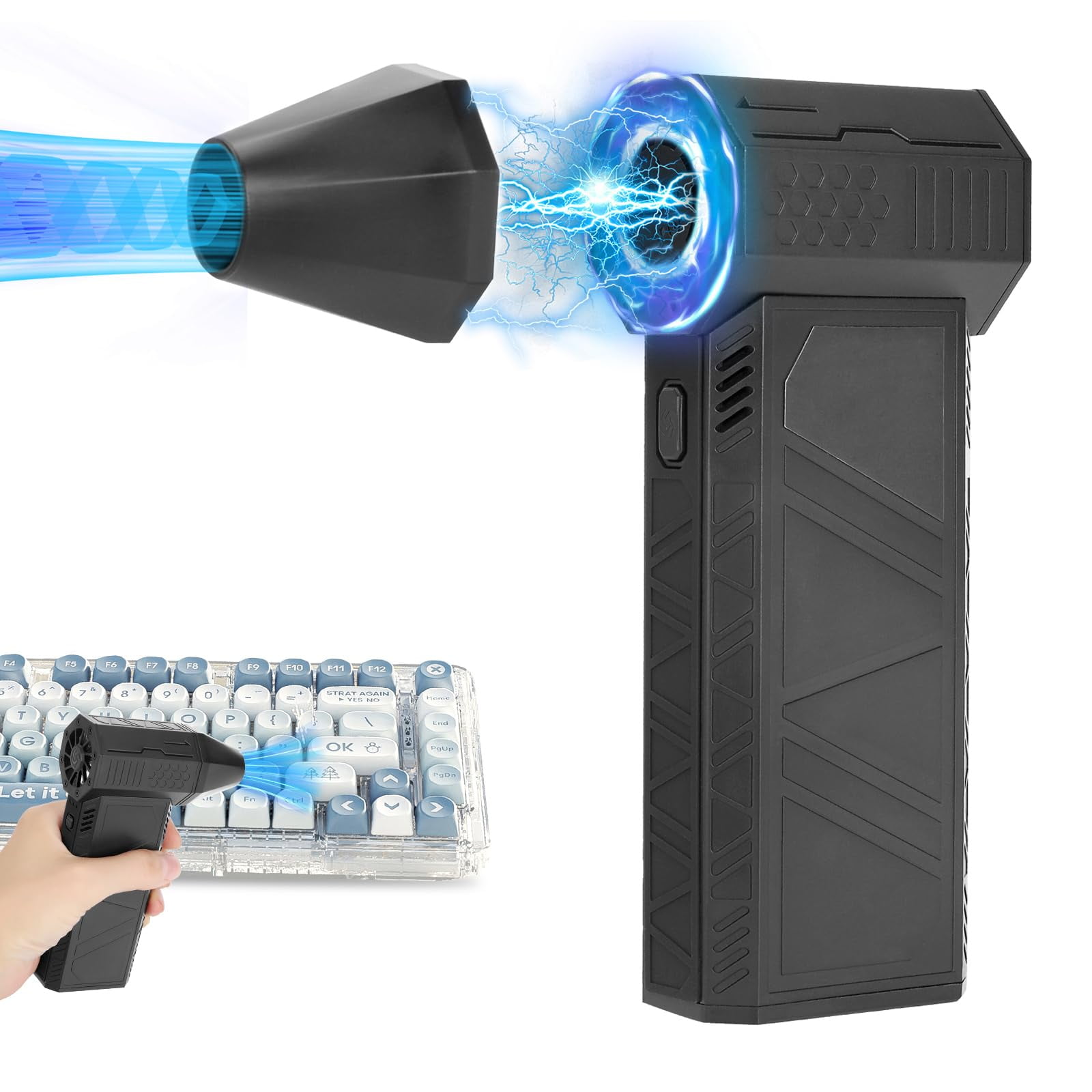 Compresse Air Duster- 130000RPM Electric air Duster for PC Cleaner ...