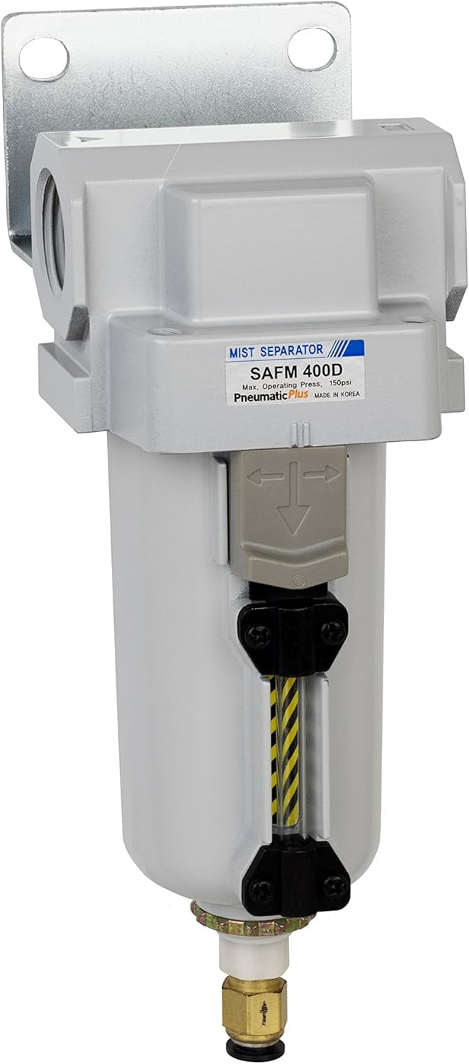 Compressed Air Coalescing Filter, 0.1 Micron, 3/4" NPT - Metal Bowl ...