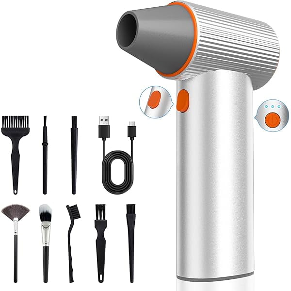 Compressed Air Duster，150000RPM Super Power Electric Air Blower ...