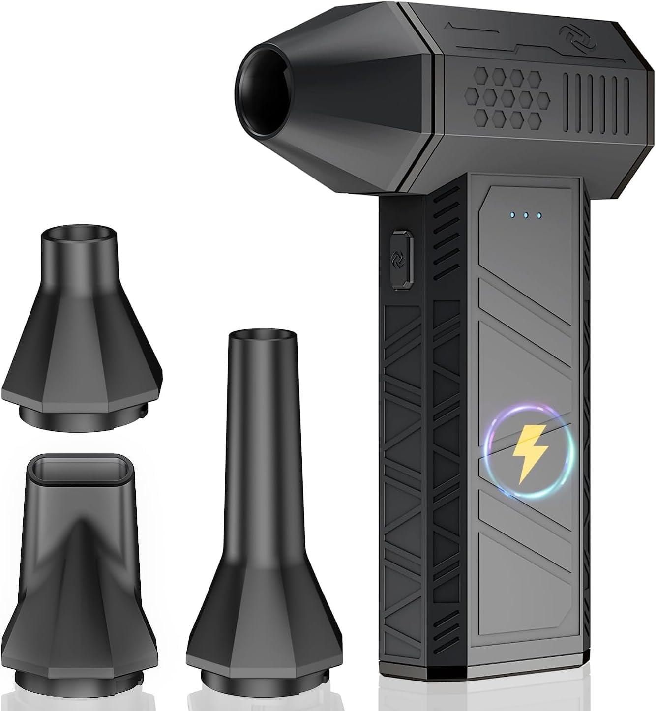 Compressed Air Duster, 180000RPM Electric Air Duster, Rechargeable ...