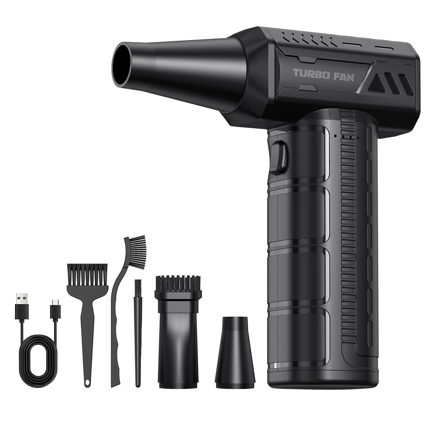 Compressed Air Duster,300000RPM Super Power Cordless Electric Air ...