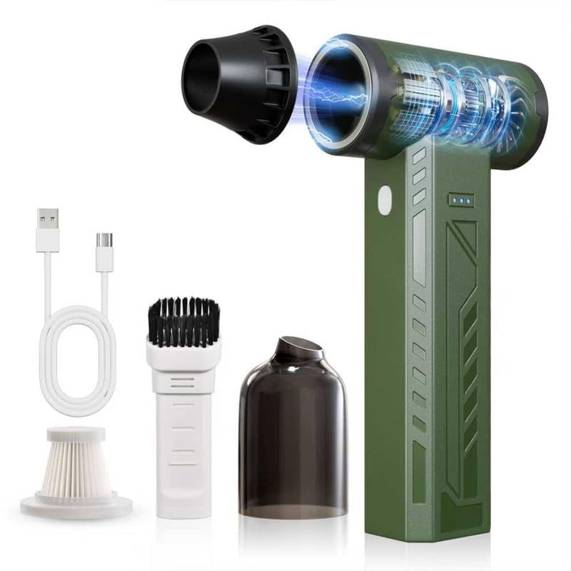 Compressed Air Duster 480000RPM Electric Air Duster Variable Speed 580G ...