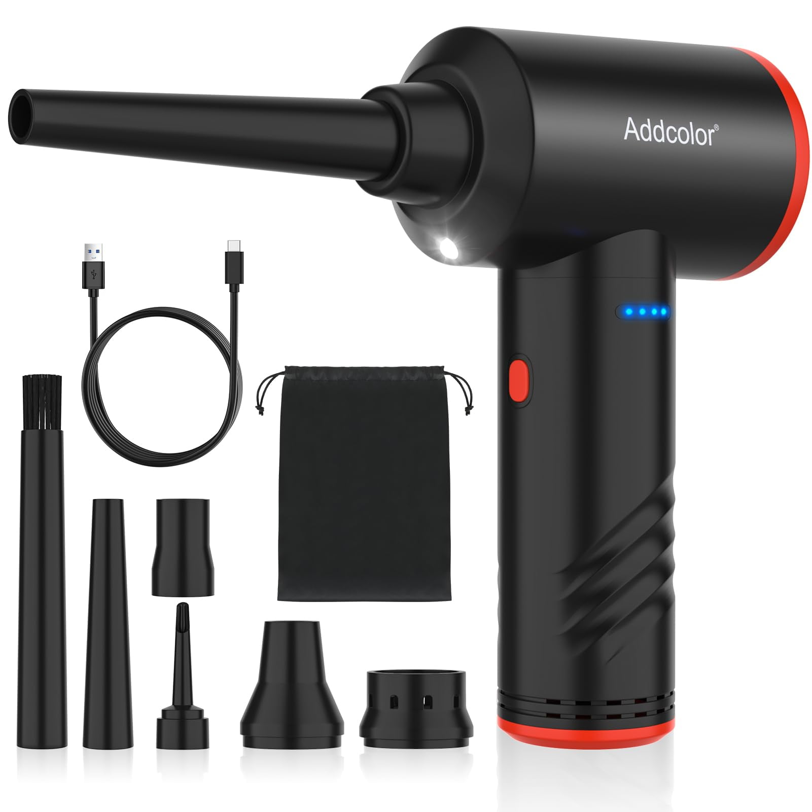 Compressed Air Duster 6000mAh Battery - Electric Air Duster Addcolor AD ...