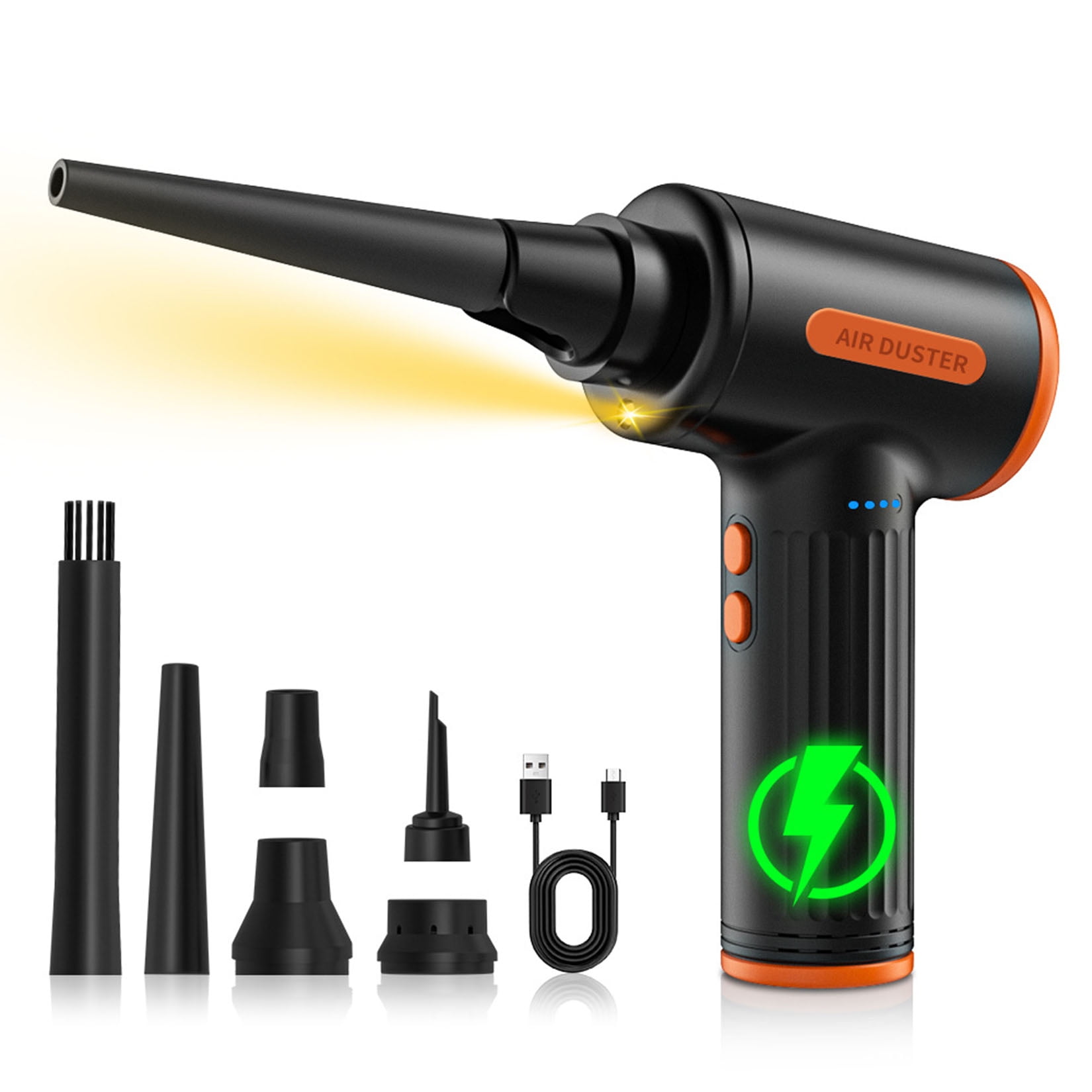 Compressed Air Duster 90000RPM Strongest Compressed Air Blower,Cordless ...