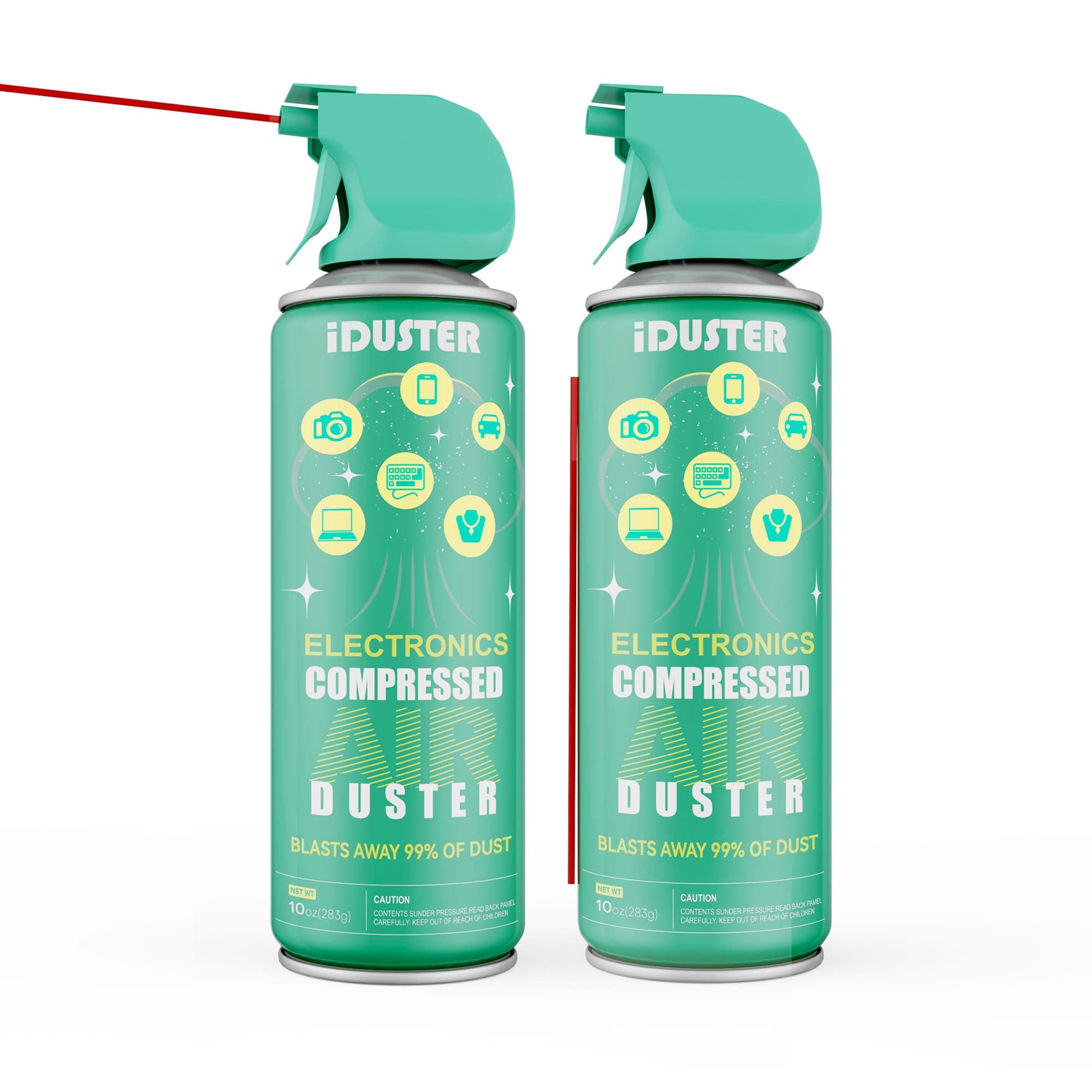 Compressed Air Duster Cleaner for Computer, iDuster Compressed Air Cans ...