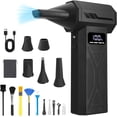 Compressed Air Duster for Computer Electronics, 110000RPM Cordless ...