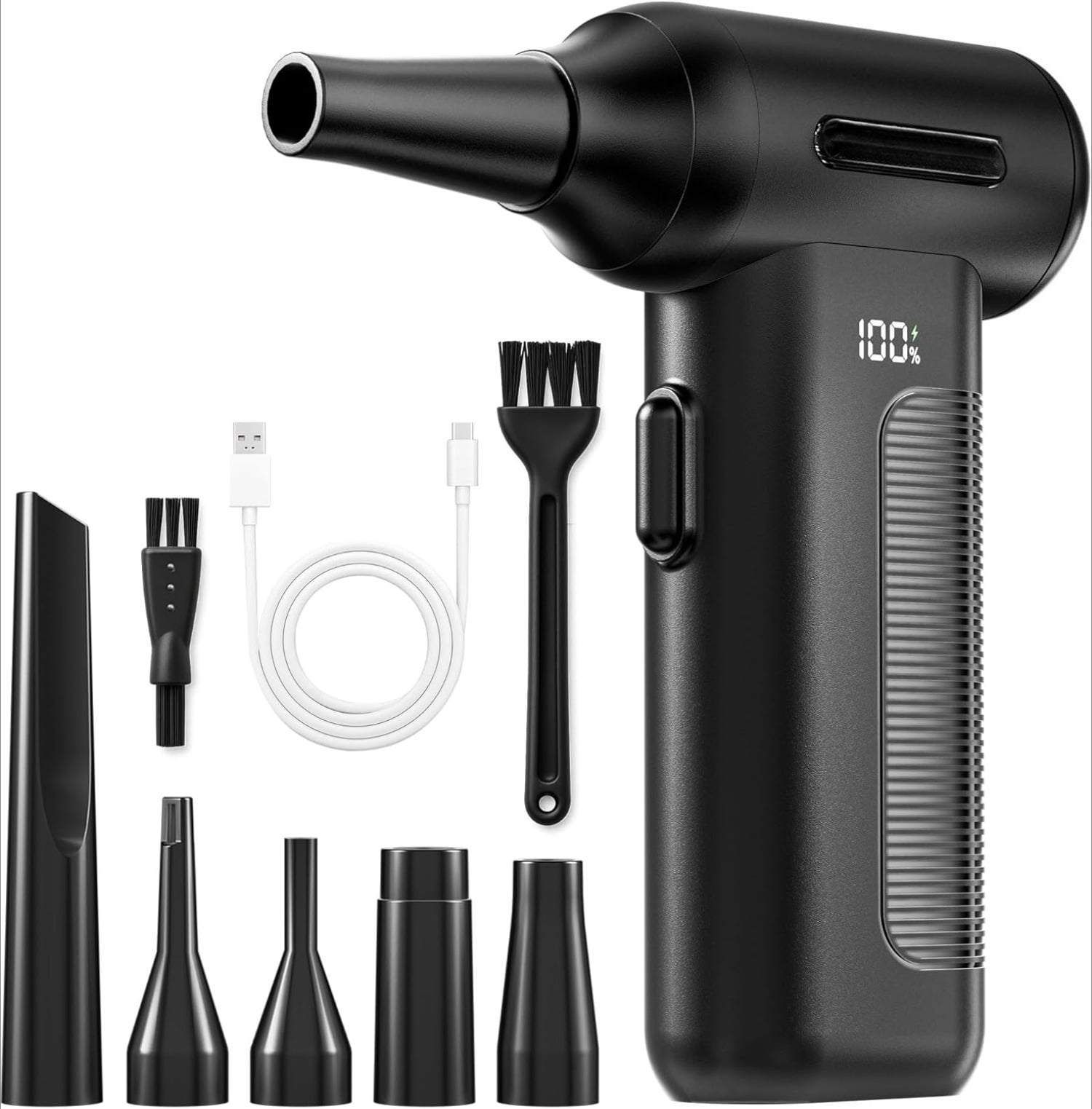 Compressed Air Duster Electric Air Blower: 10000mAh LED 6-Gear ...