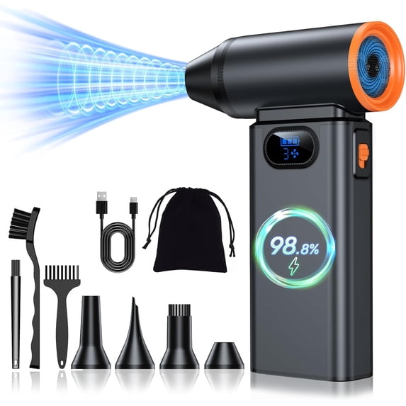 Compressed Air Duster,Electric Air Duster,130000rpm Super Power ...