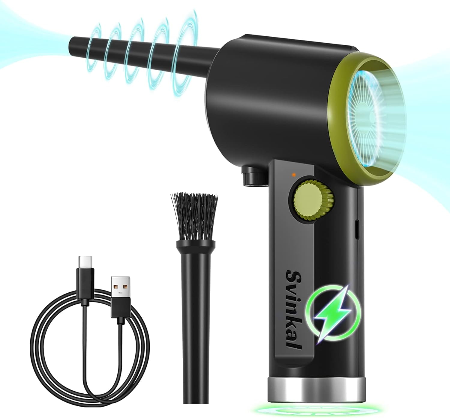 Compressed Air Duster Electric, Computer Air Blower Gun, Computer ...