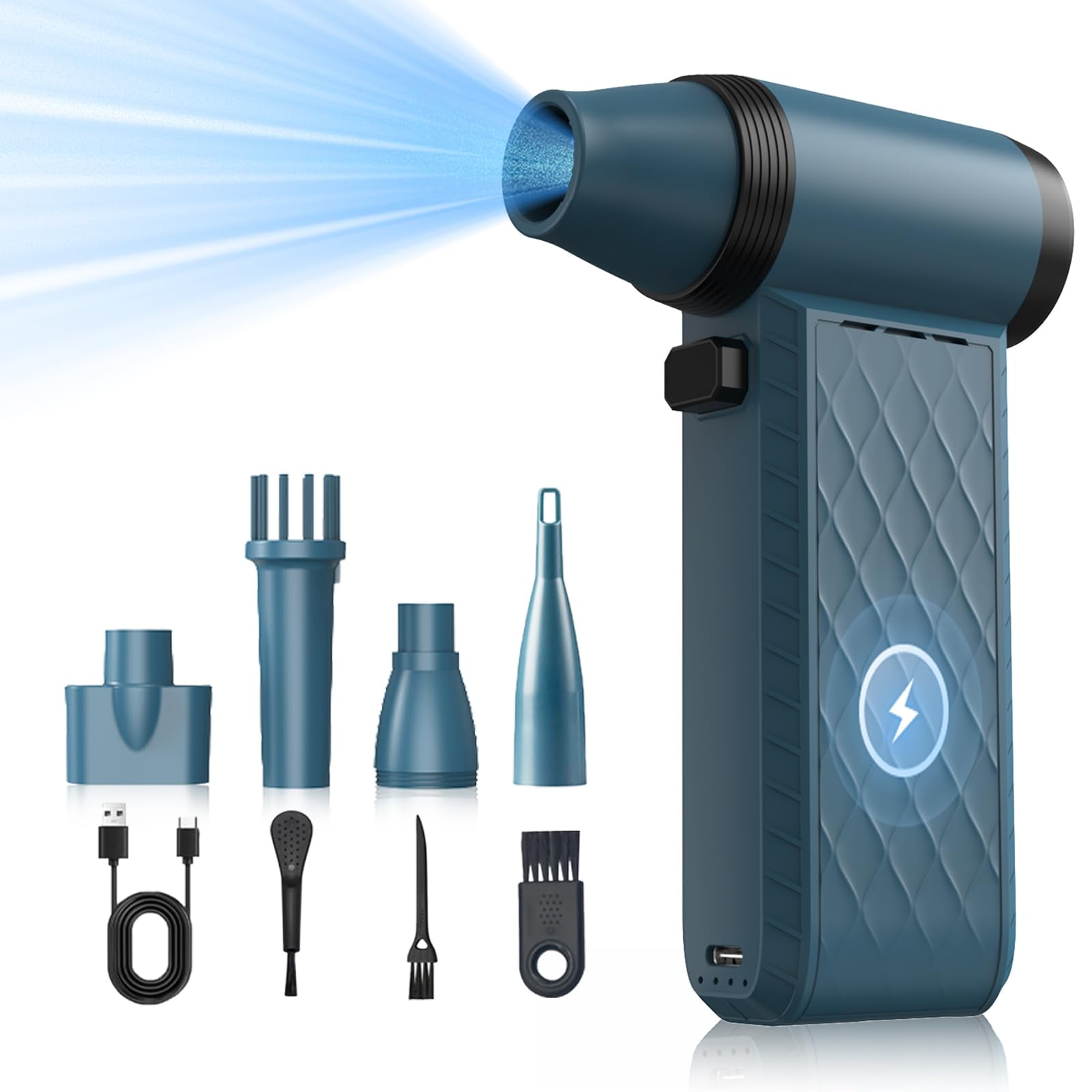 Compressed Air Duster-Leaf-Blow- Snow-Blow- 230000RPM Electric Duster ...