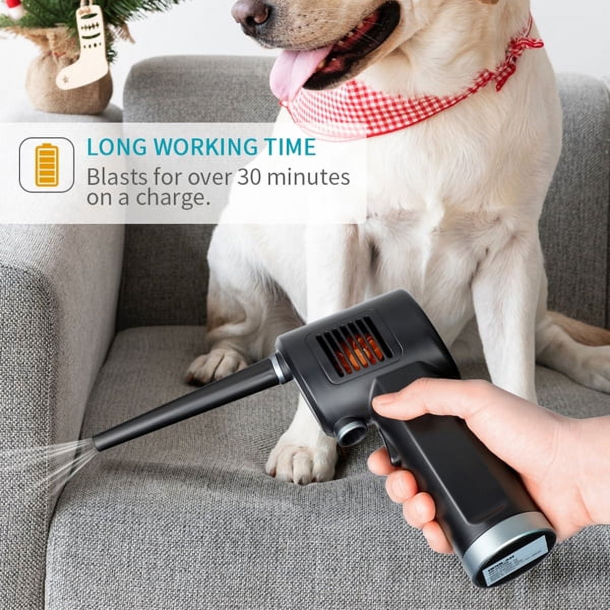 Compressed Air Duster, New Generation Canned Air, 33000 RPM Electric ...