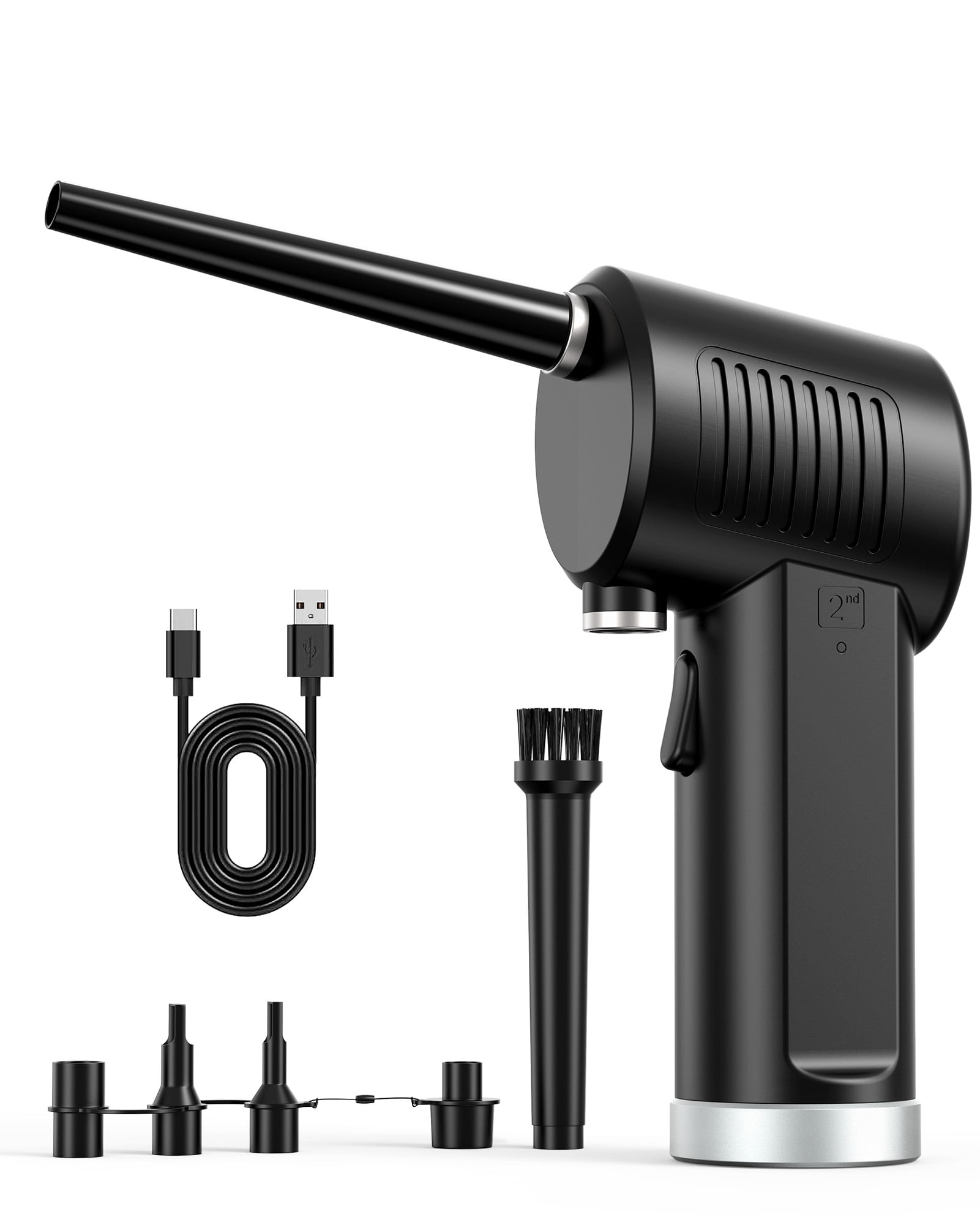 Compressed Air Duster, New Generation Canned Air, 36000 RPM Electric ...